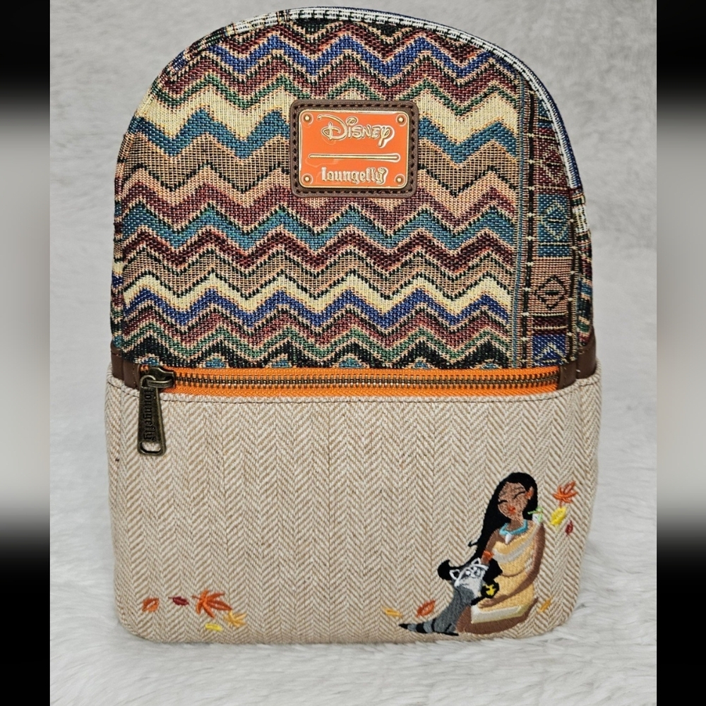 Loungefly Disney Pocahontas Woven mini Backpack NWT - Gem
